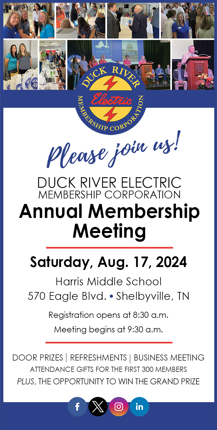 Duck River Electric Membership Corporation | 2024 DREMC Annual ... Duck River Electric Membership Corporation | 2024 DREMC Annual ...